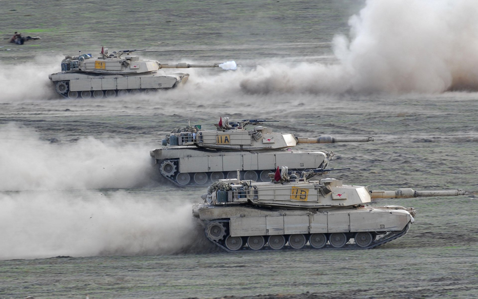 2K Quad HD Wallpaper — Armored Advance: Military Tanks in Formation ...