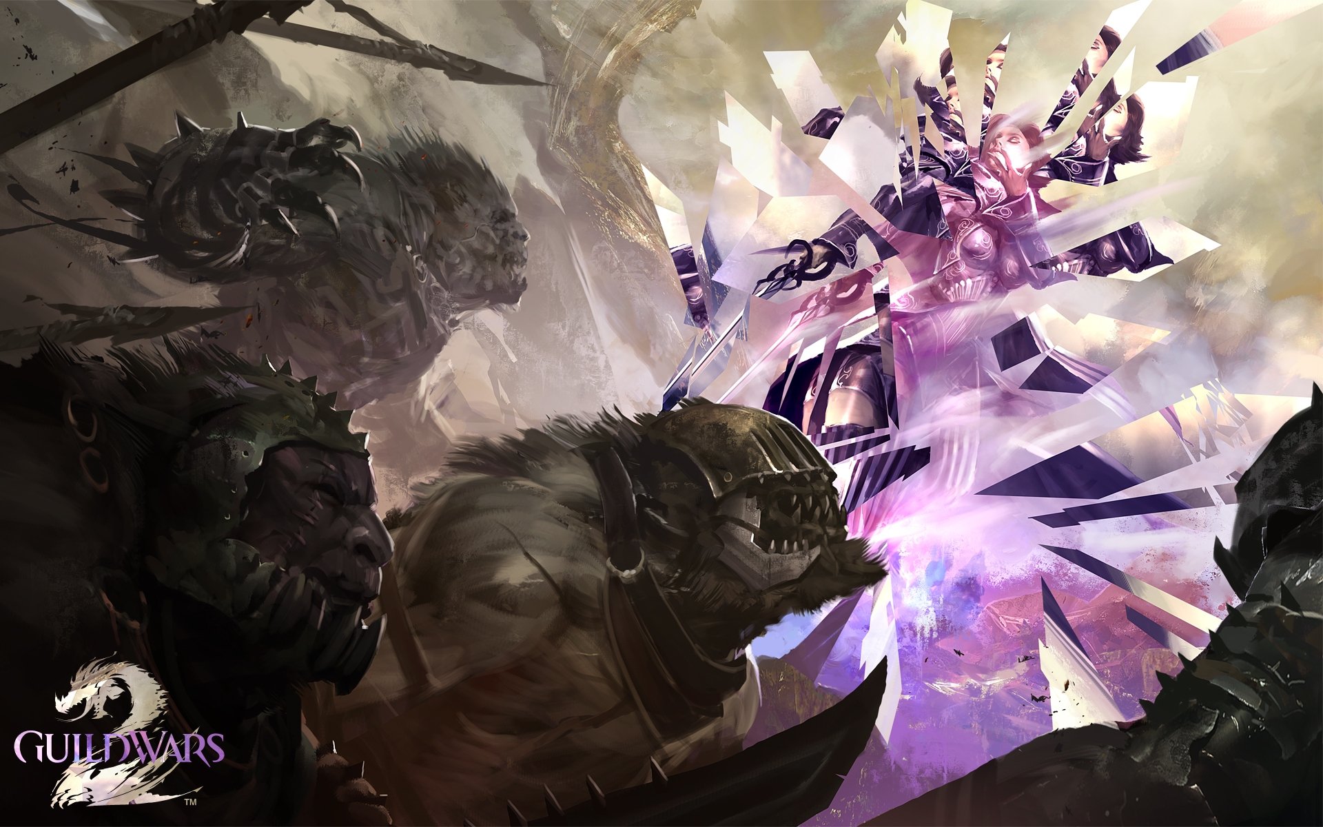 Guild Wars 2 Epic Battle HD Wallpaper – Fantasy Video Game Scene