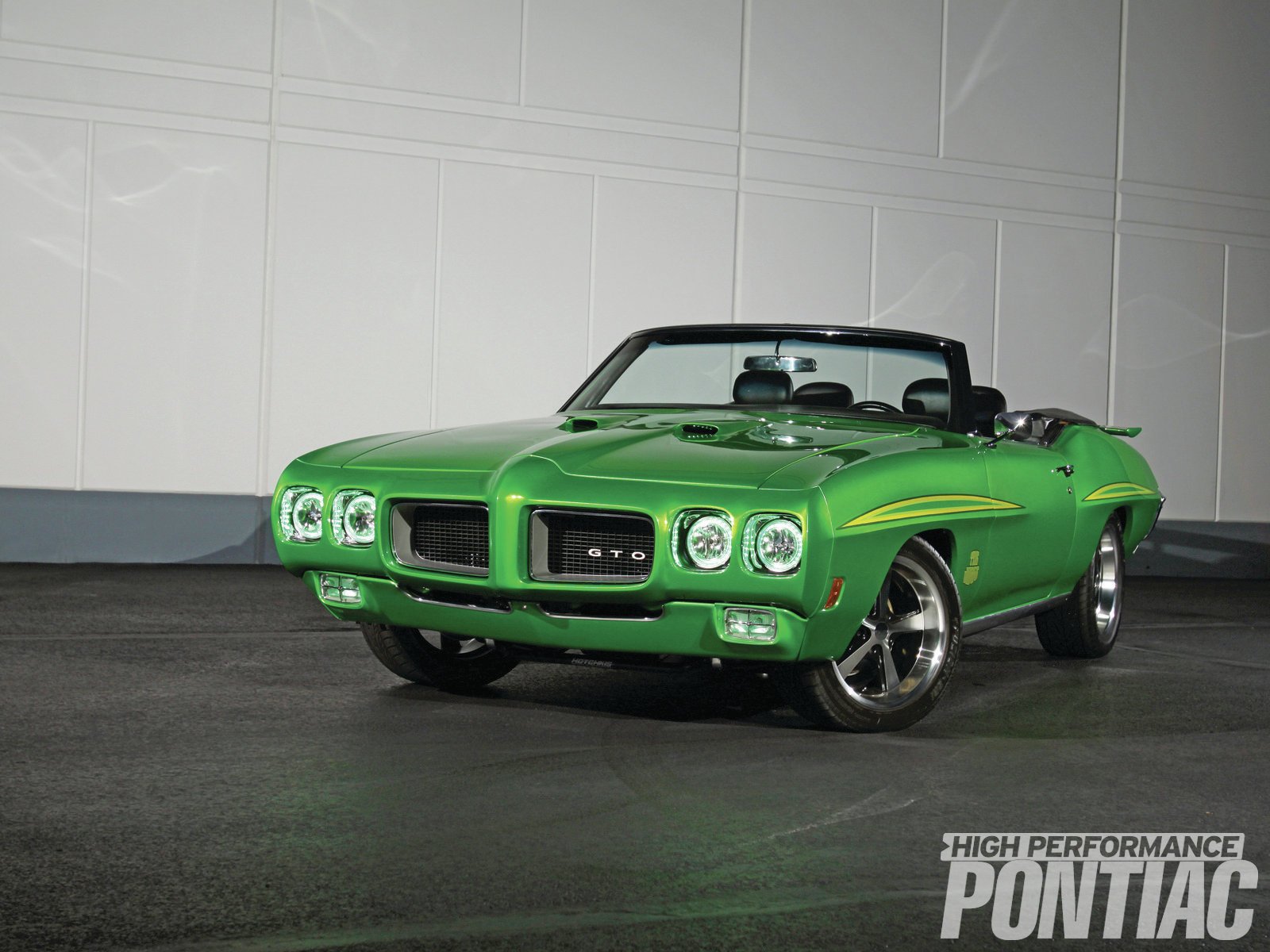 Download Pontiac Green Car Vehicle Pontiac GTO Wallpaper