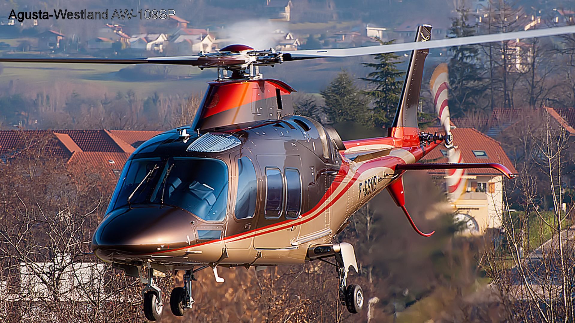 AgustaWestland AW109SP: Stunning HD Wallpaper of a Sleek Helicopter