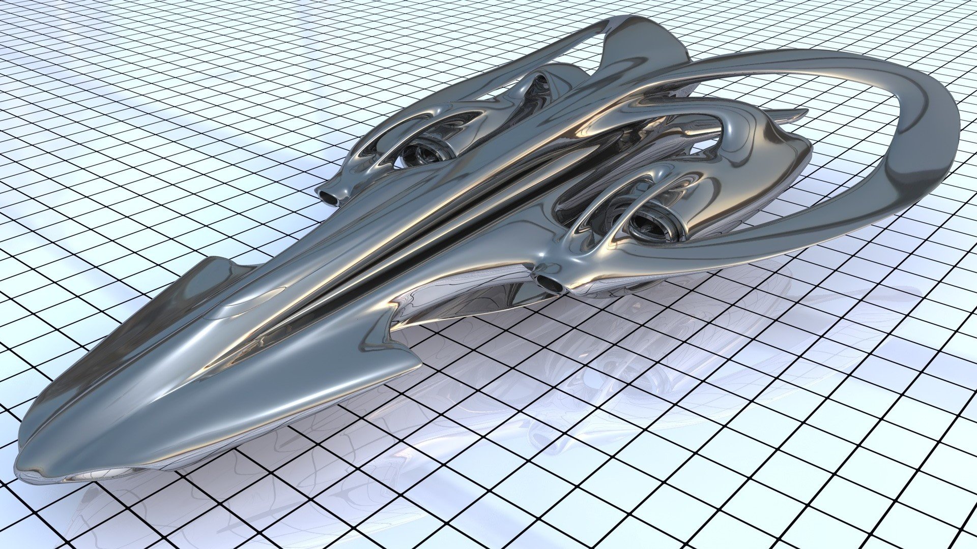 Futuristic Sci-Fi Spaceship HD Wallpaper | 1920x1080 | Wallpaper Abyss