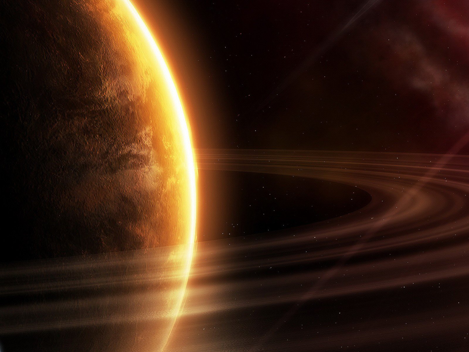 Download Sci Fi Planetary Ring Wallpaper