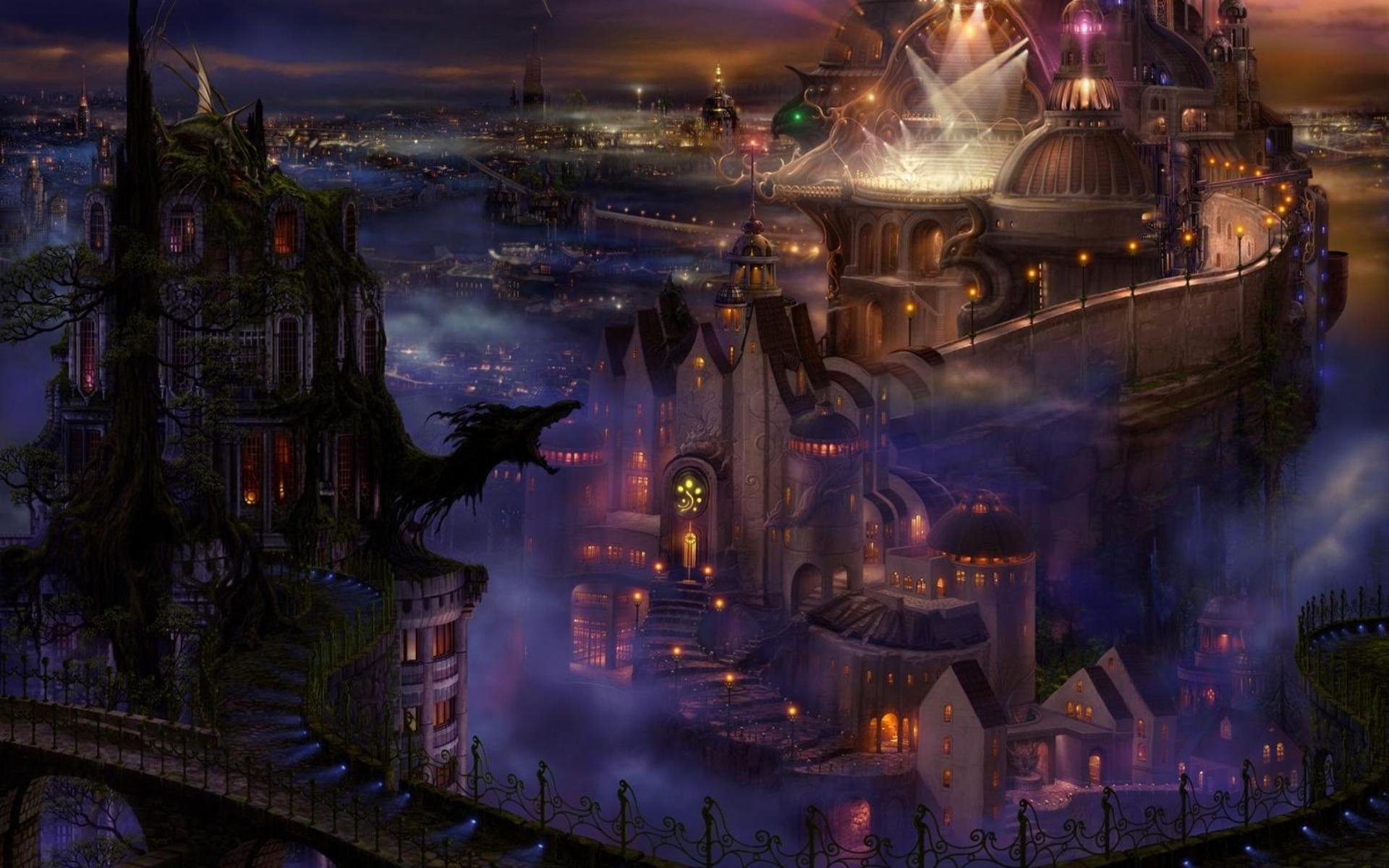 Enchanted City: A Stunning HD Wallpaper