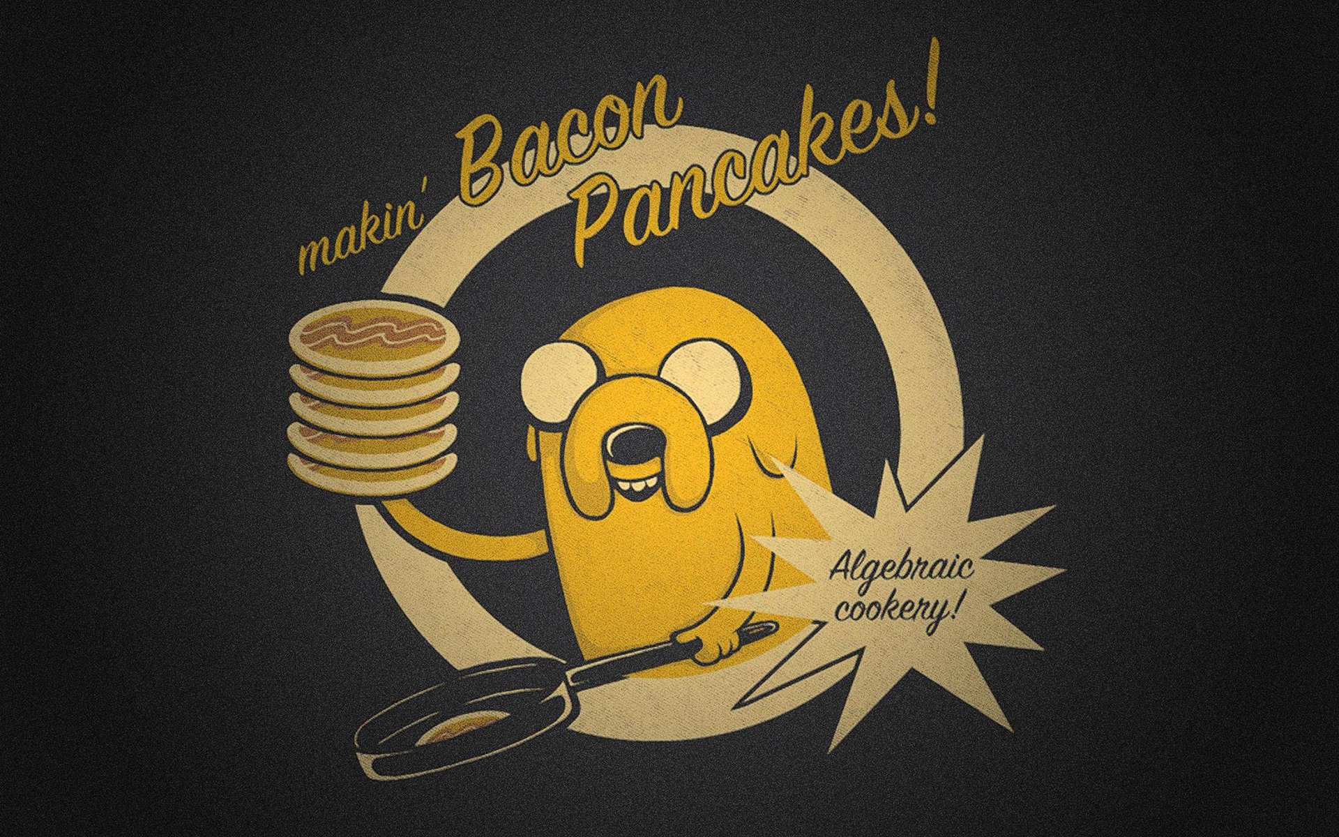 Adventure Time HD Wallpaper: Jake's Bacon Pancakes Breakfast Adventure
