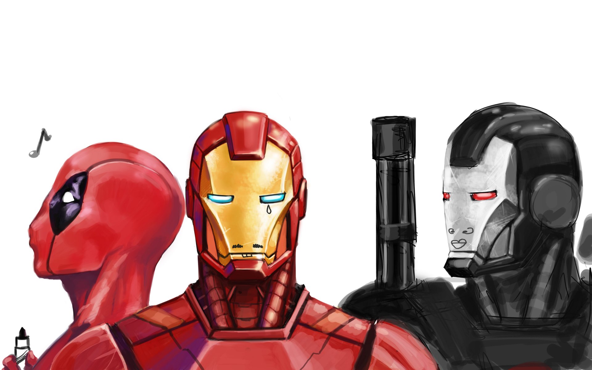 Download Deadpool War Machine Comic Iron Man HD Wallpaper | 2880x1800 ...