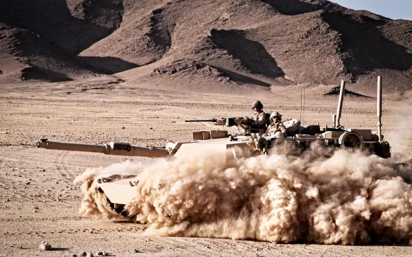 Download Explosion Tank Military M1 Abrams 4k Ultra HD Wallpaper