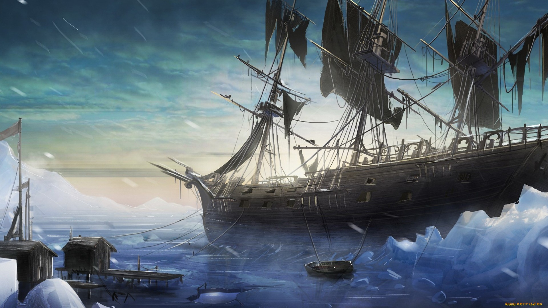 Download Fantasy Ship HD Wallpaper