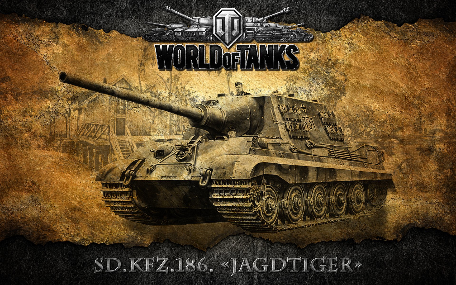 World of Tanks HD: Epic Jagdtiger Tank Wallpaper