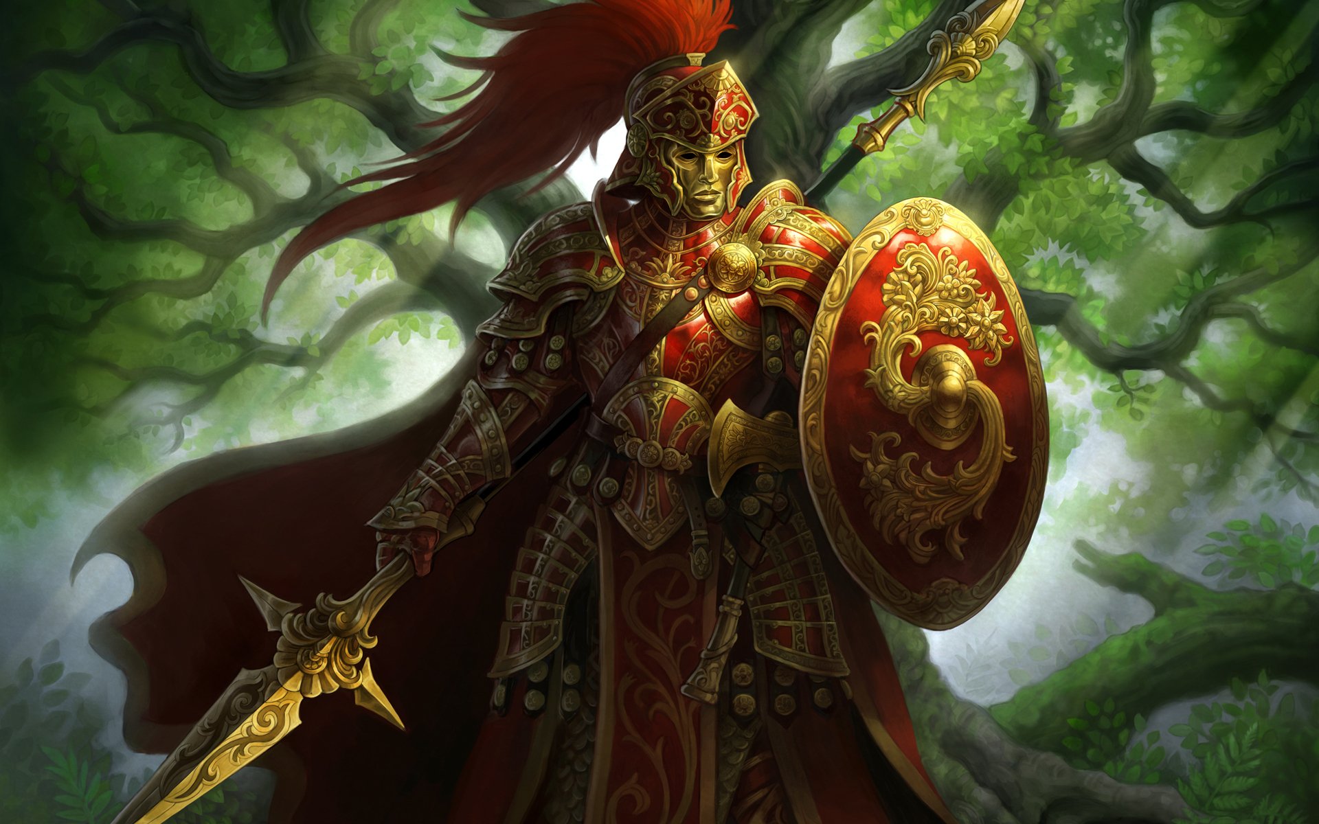 Epic Fantasy Warrior HD Wallpaper