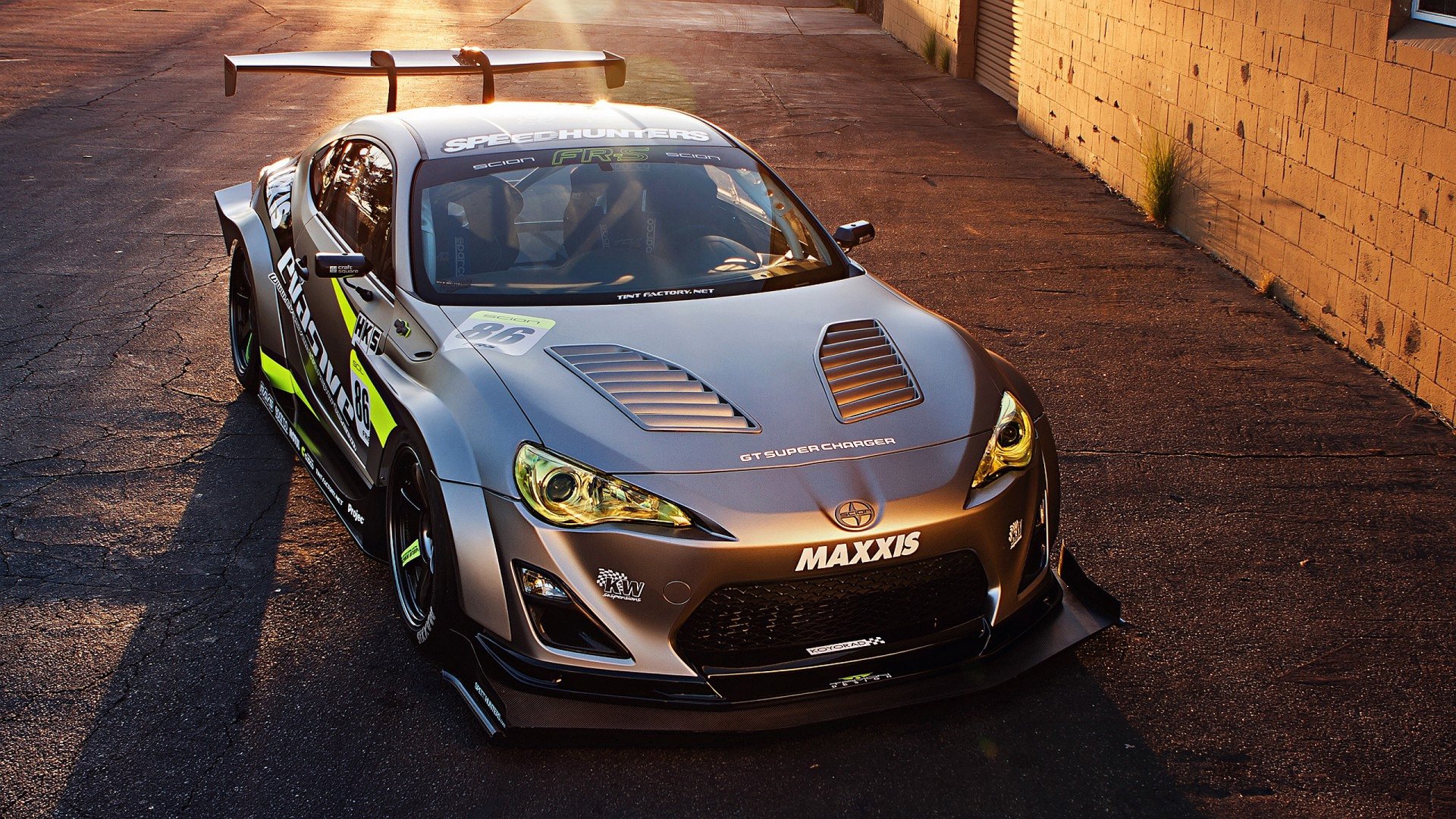 HD Toyota Scion Racer: Elite Performance Wallpaper