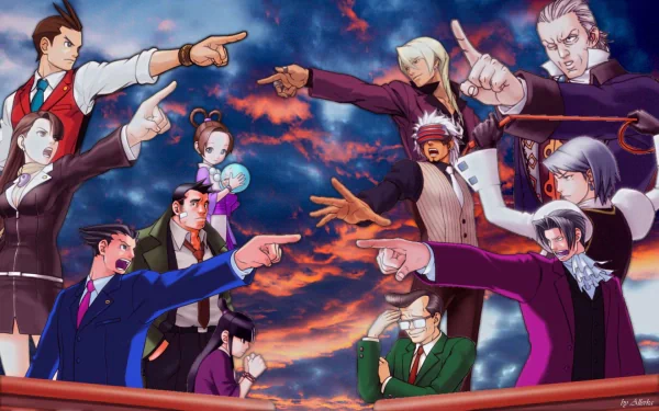 Download Video Game Phoenix Wright: Ace Attorney HD Wallpaper by Ilya ...
