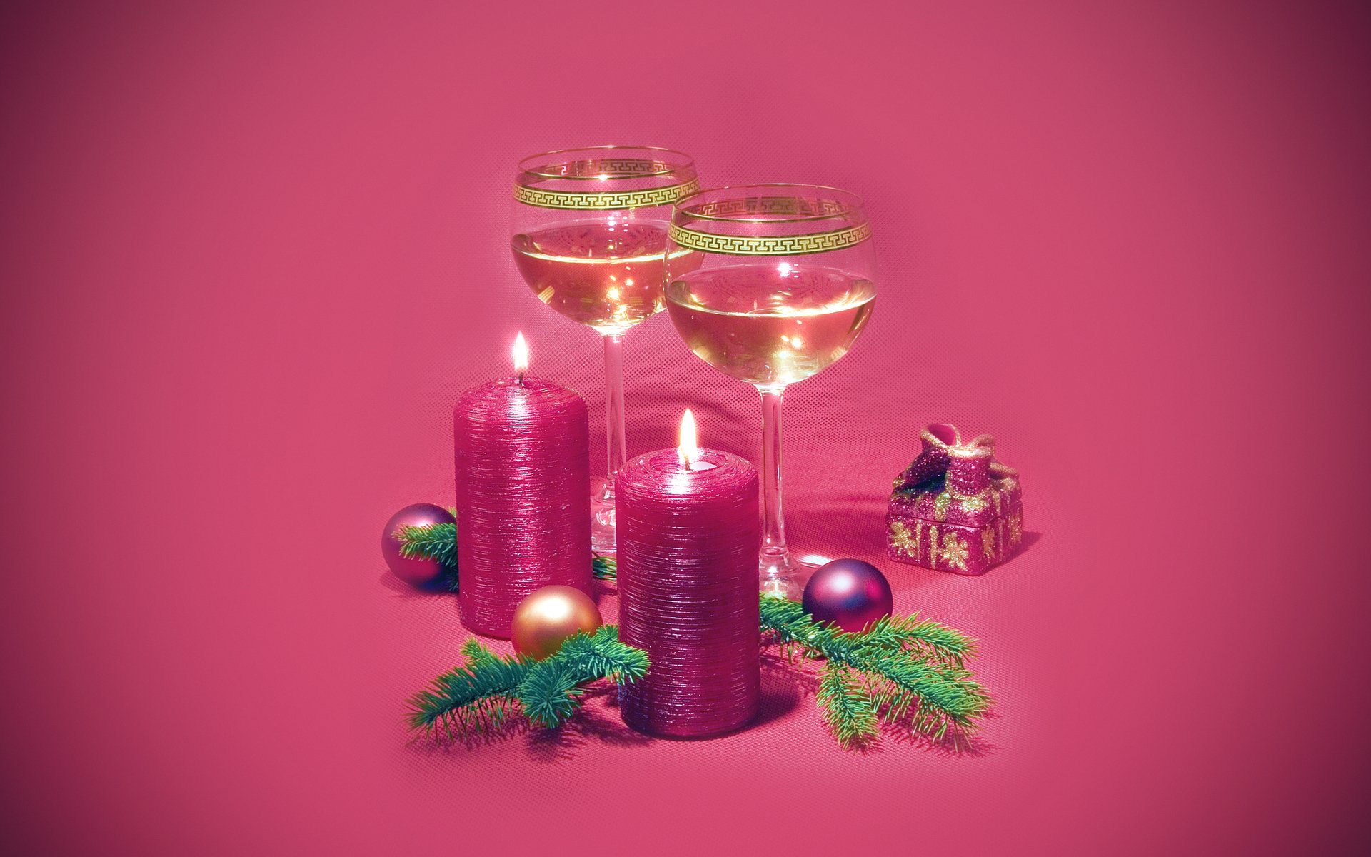 Festive Candlelight: A Cozy Christmas HD Wallpaper | 1920x1200 ...