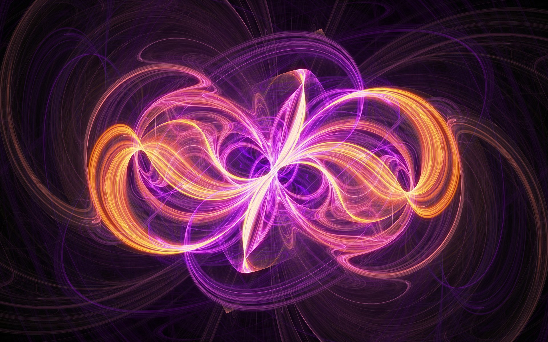 Radiant Abstract Fractal HD Wallpaper