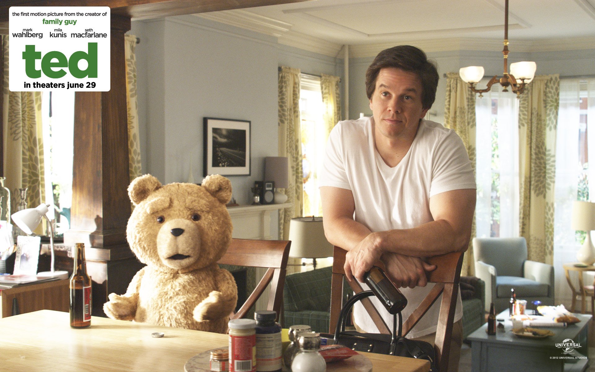 Download Mark Wahlberg Ted (Movie Character) Movie Ted HD Wallpaper