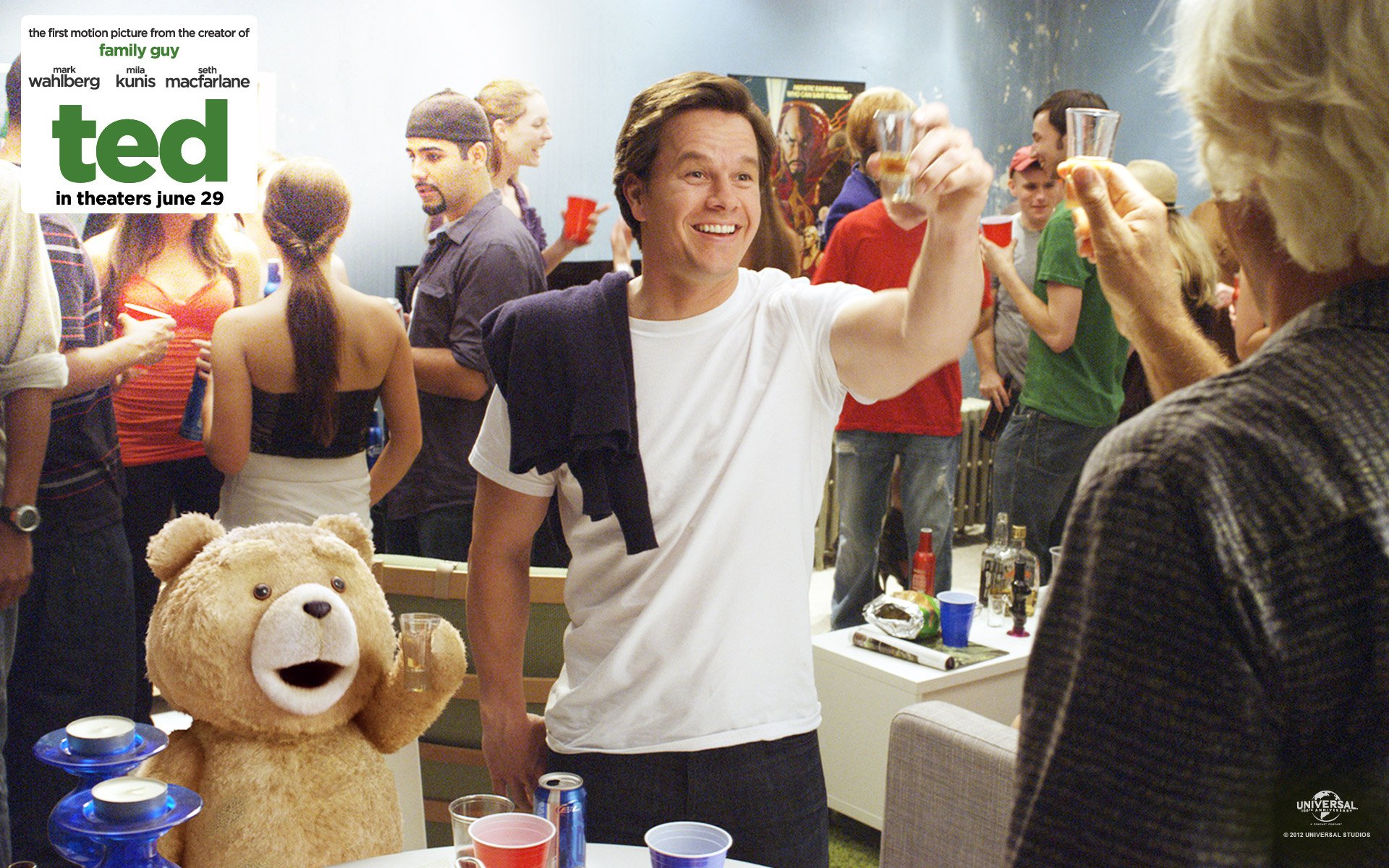 Download Mark Wahlberg Ted (Movie Character) Movie Ted HD Wallpaper