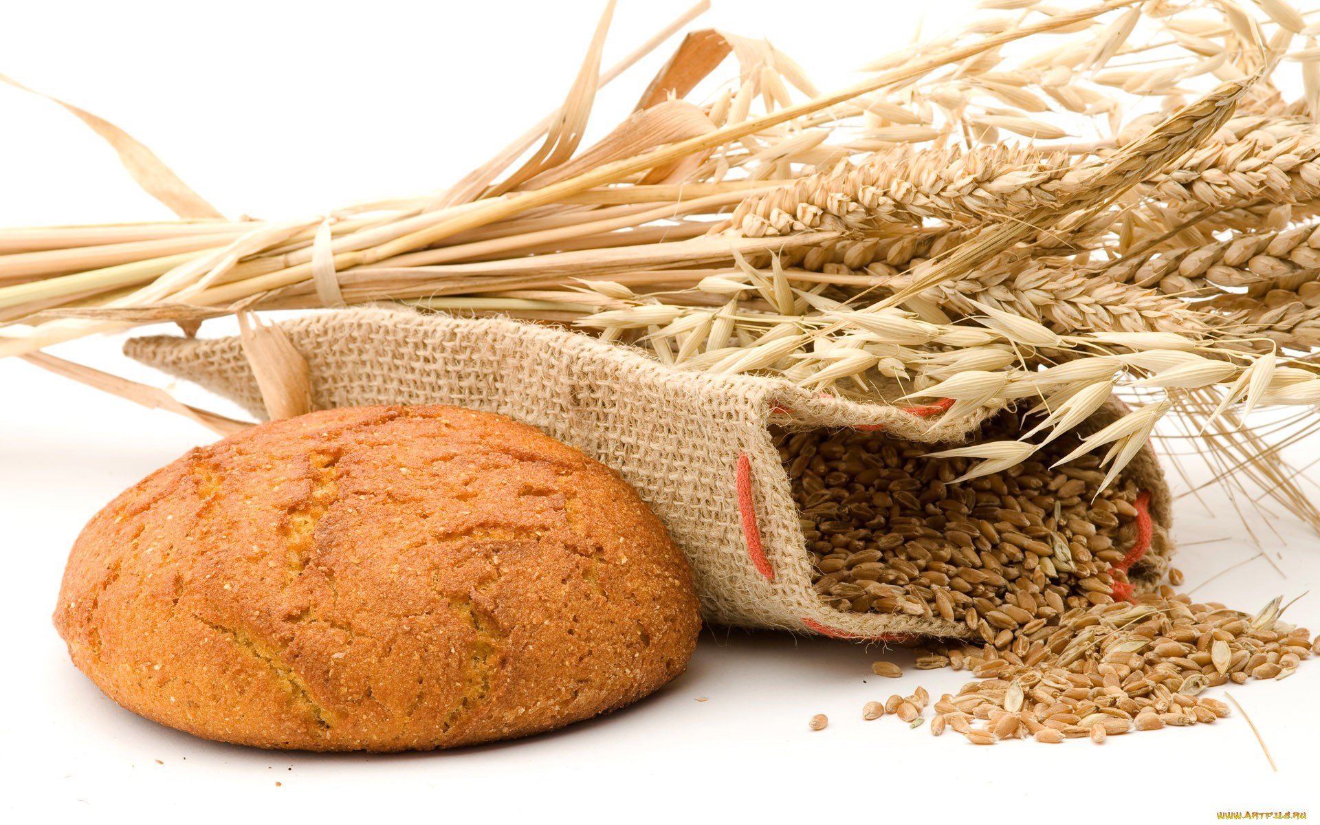 Rustic Bread and Golden Wheat HD Wallpaper Delight