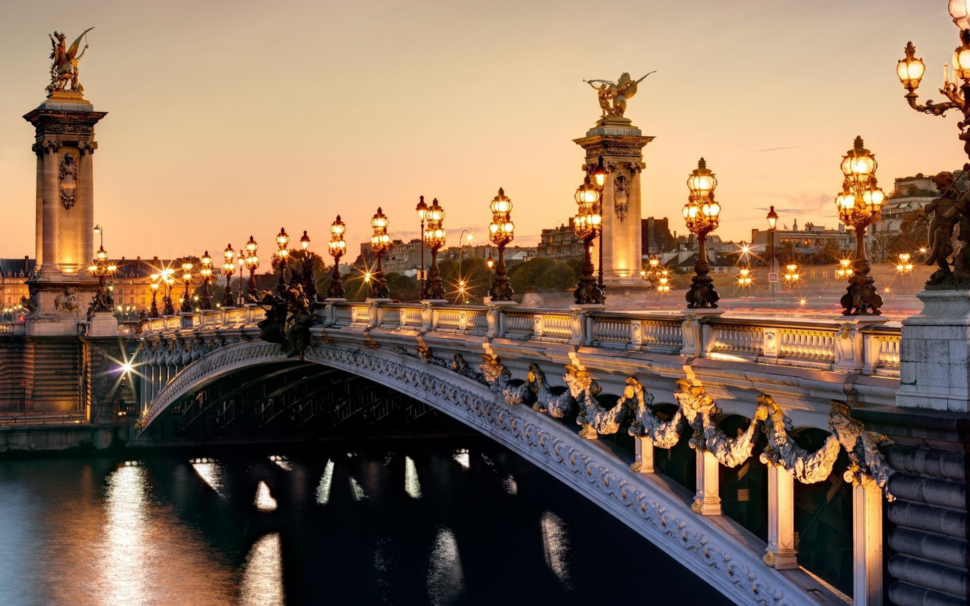 Download France Paris Man Made Bridge HD Wallpaper | 1920x1200 ...