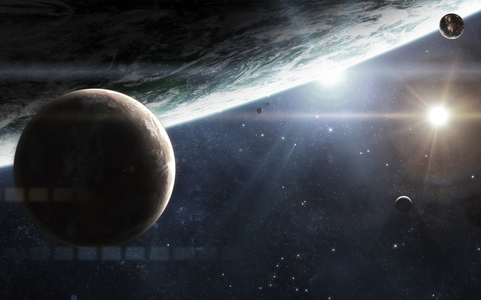 HD Sci‑Fi Wallpaper: Twilight Over an Alien Planet | 1680x1050 ...