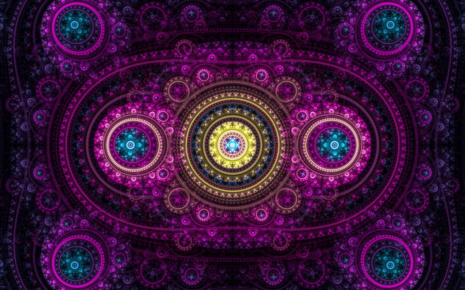 Vibrant Abstract Pattern – HD Fractal Art Wallpaper