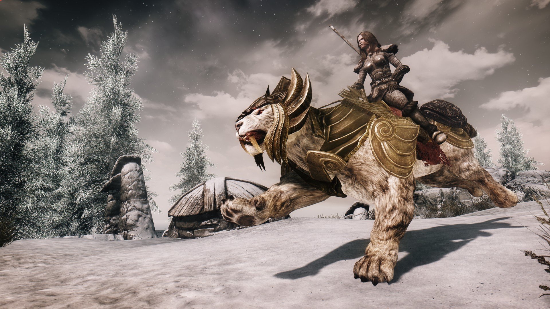 Epic Skyrim Adventure: HD Wallpaper