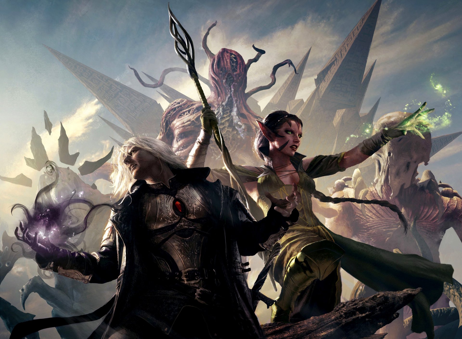 Magic: The Gathering HD Wallpaper – Epic Clash of Wizards