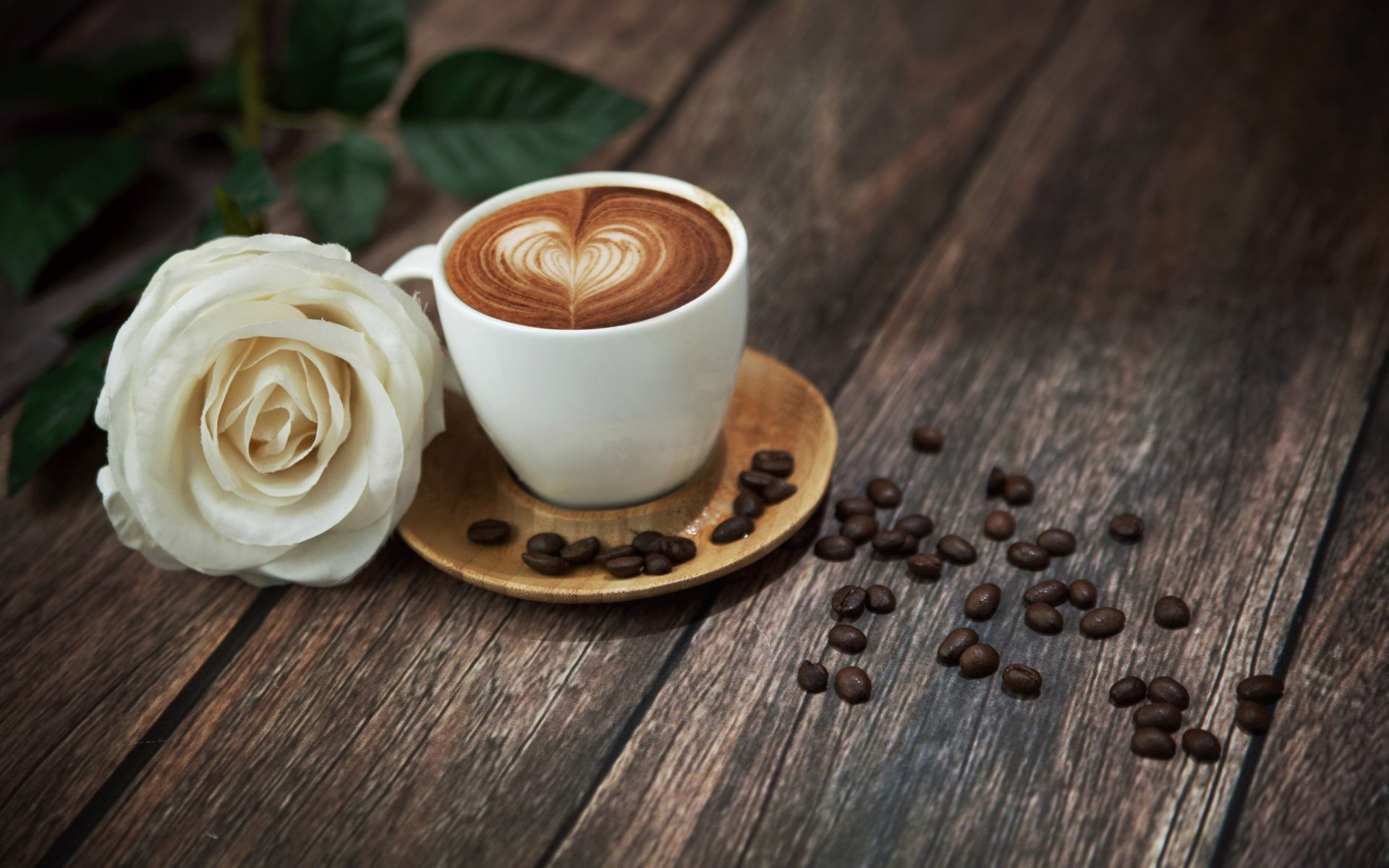 Elegant Coffee Moments: HD Wallpaper for Food Lovers