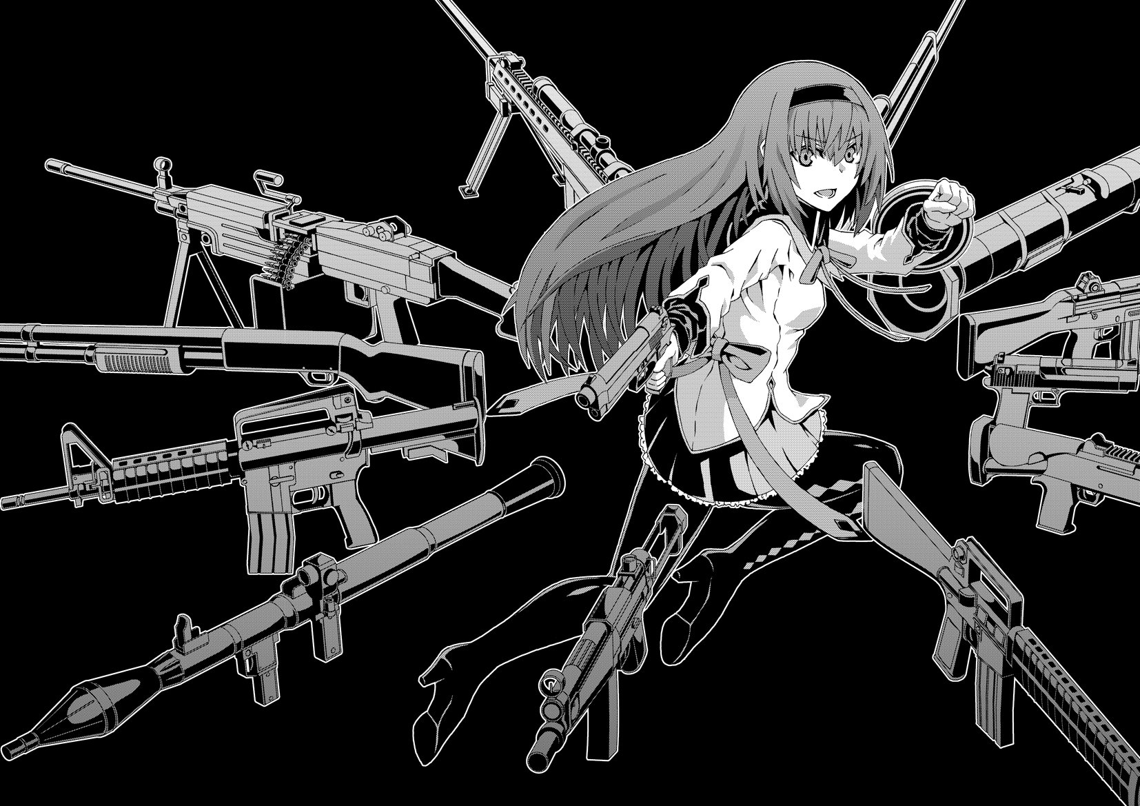 Homura Akemi: Dark Arsenal HD Wallpaper – Puella Magi Madoka Magica ...