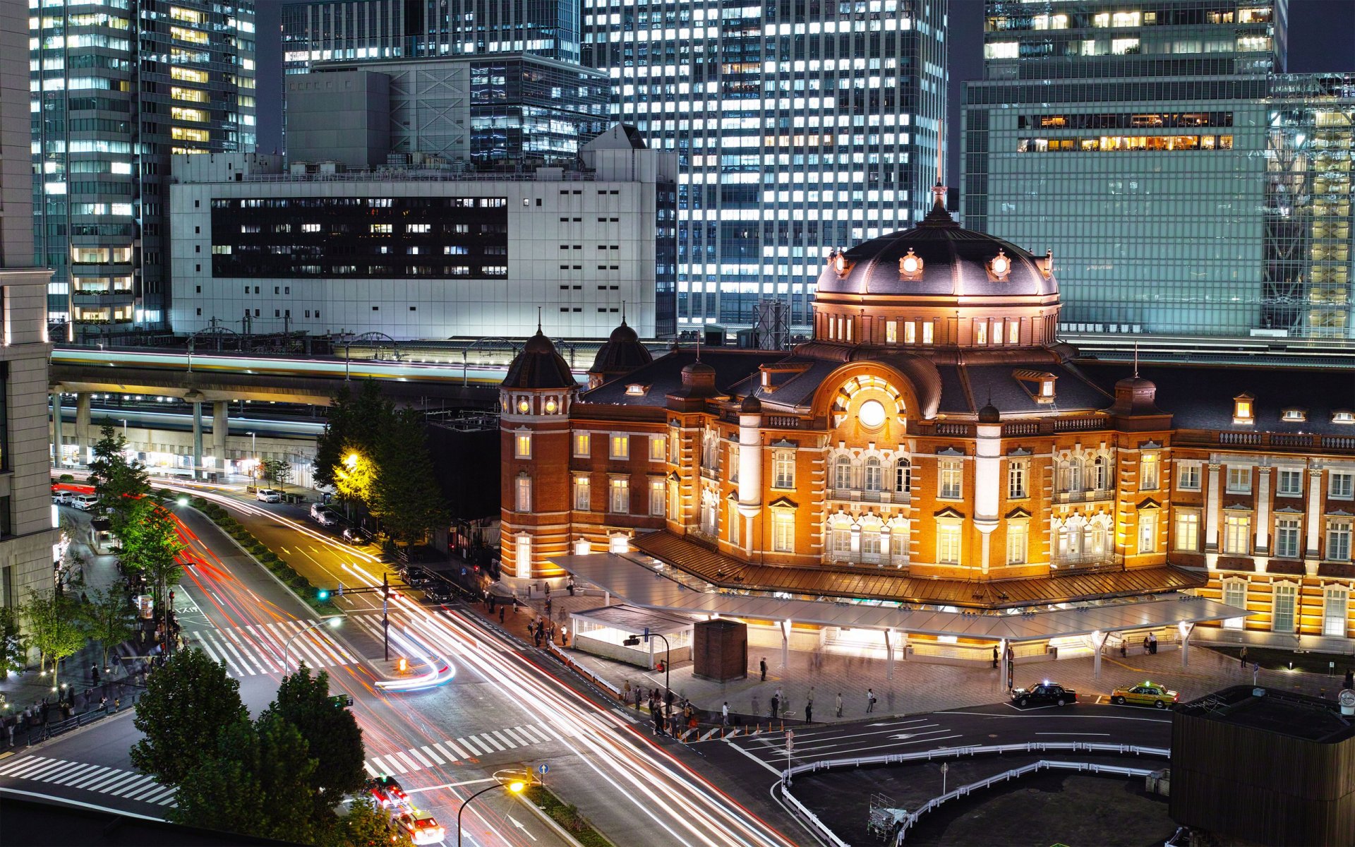Download Building Tokyo Man Made Train Station HD Wallpaper