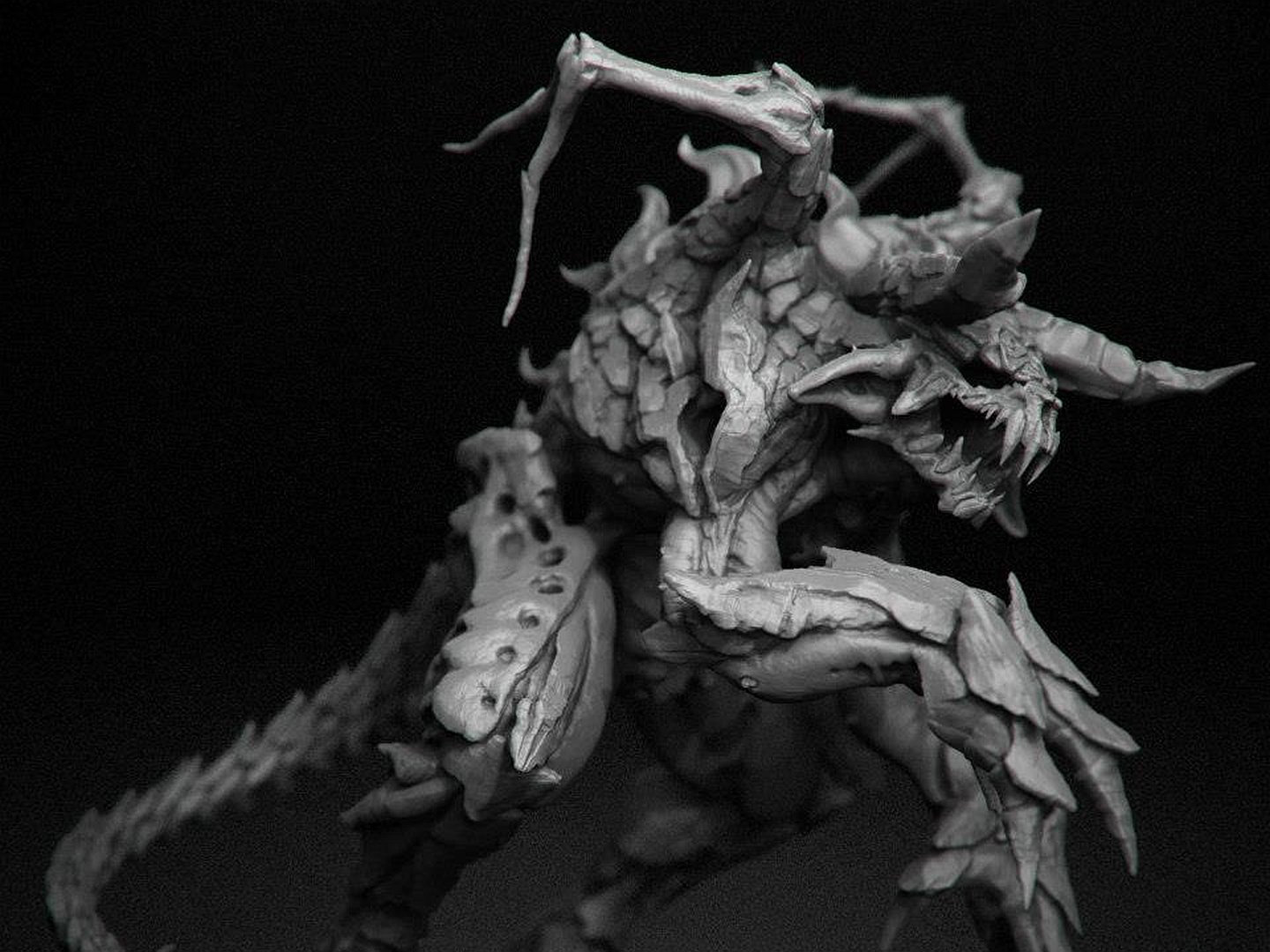 Black-Grey Night Stalker — Dark Creature HD Wallpaper | 1440x1080 ...
