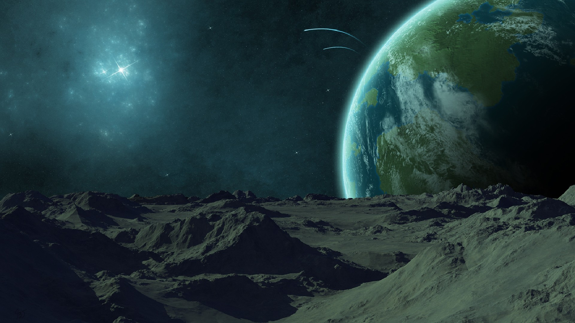 Majestic Planet Rise HD Wallpaper by QuantumCurator
