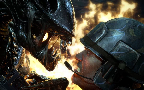Download Alien Video Game Aliens: Colonial Marines Wallpaper