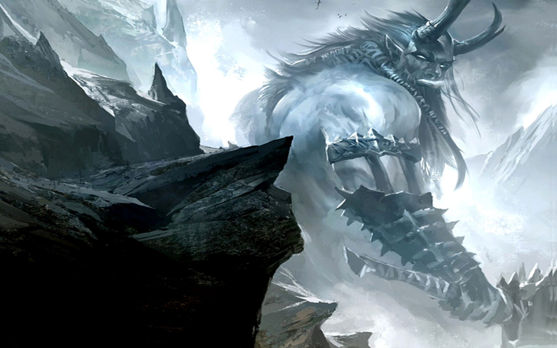 Glacial Titan — HD Fantasy Giant Wallpaper | 1920x1200 | Wallpaper Abyss