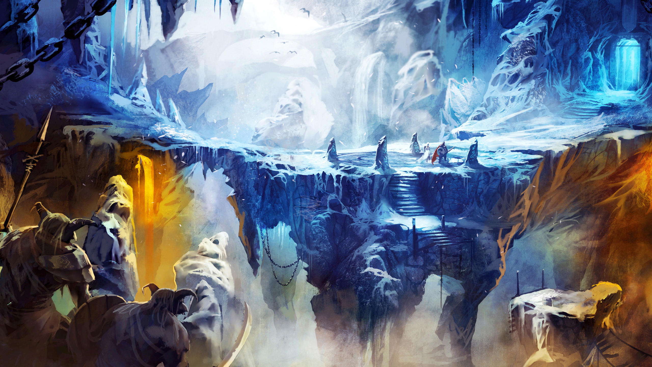 Download Tree Night House Forest Fantasy Video Game Trine 2 HD Wallpaper