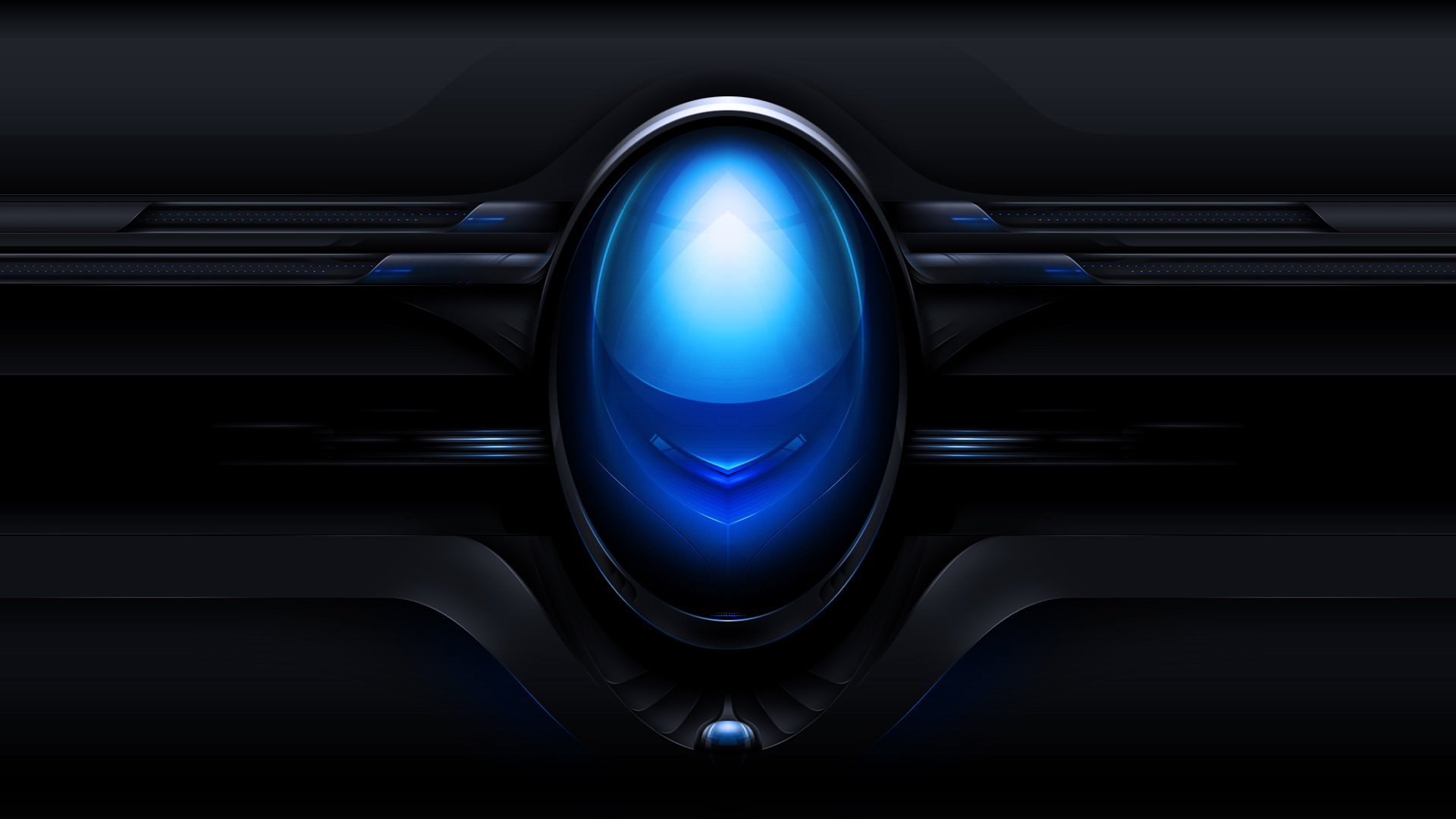 Alienware Wallpaper Blue 1366x768