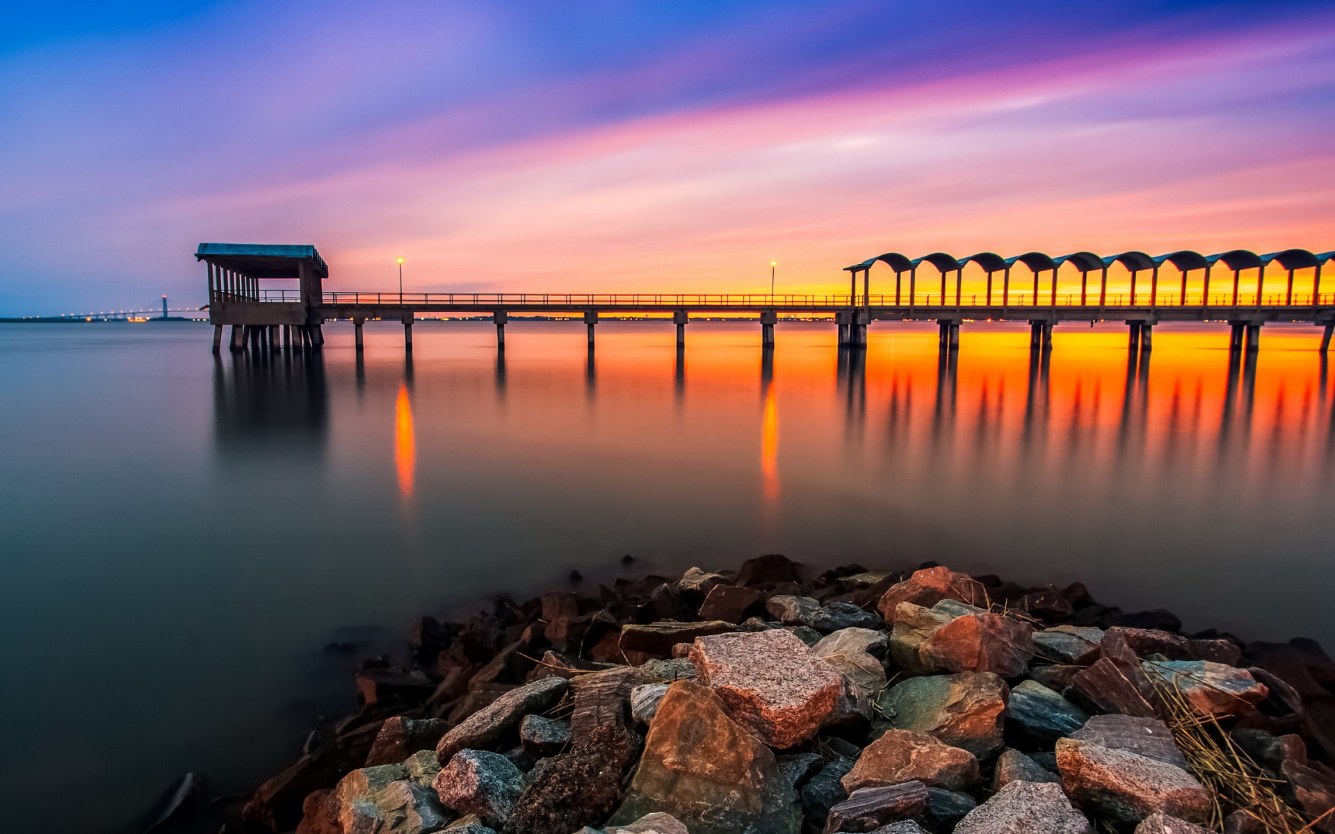 Download Man Made Pier HD Wallpaper