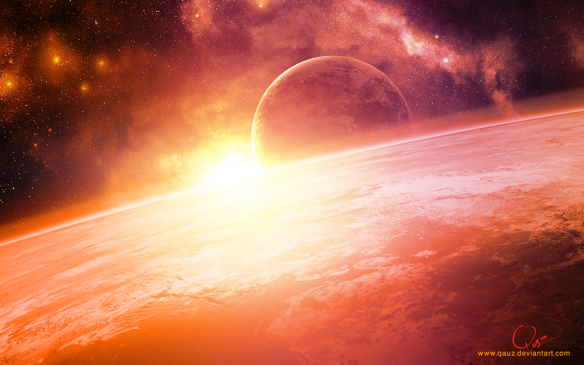 Planetscape Hd Wallpaper