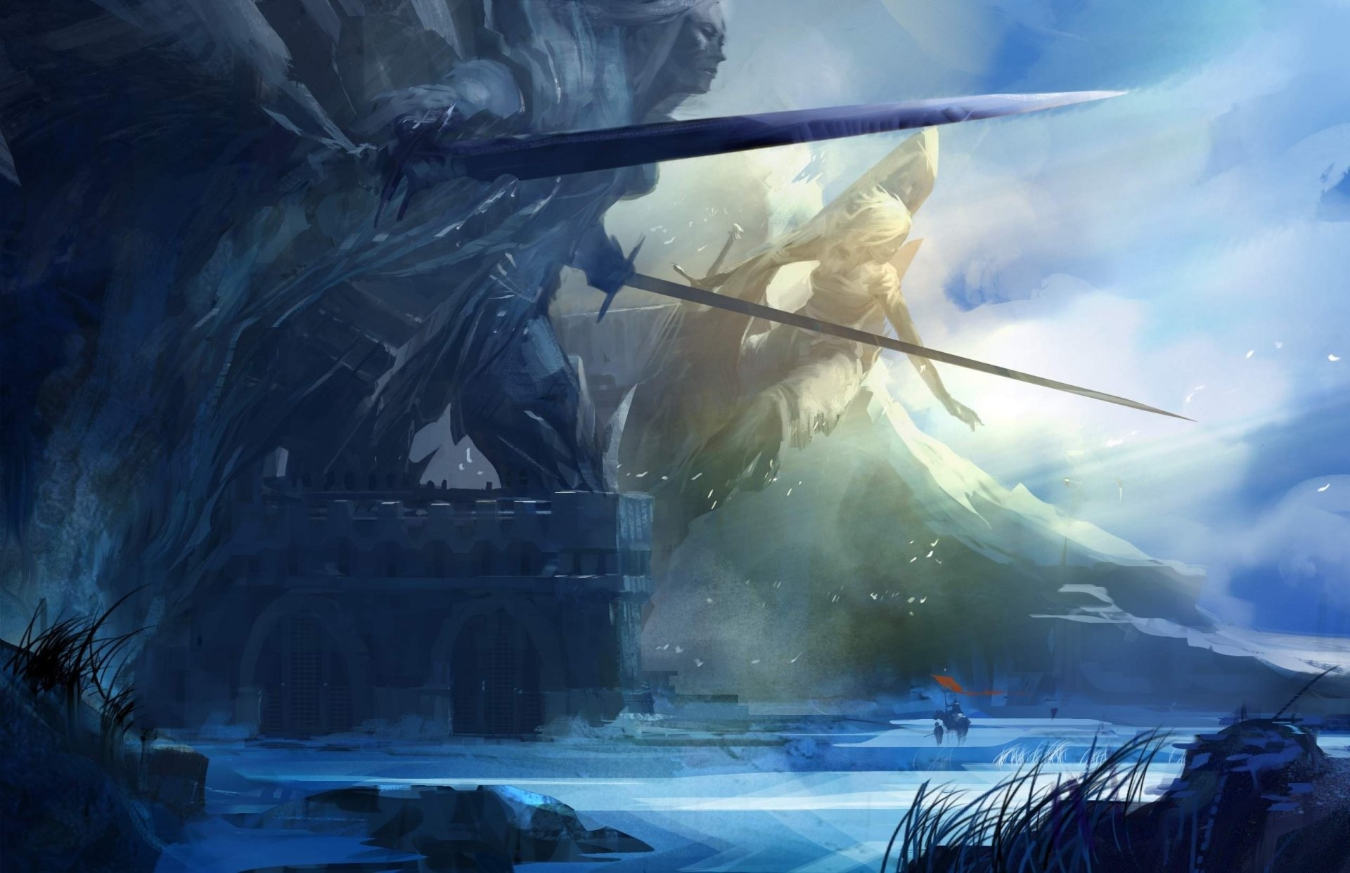 Epic Fantasy Battlefield: HD Mythical Landscape Wallpaper | 2550x1650 ...