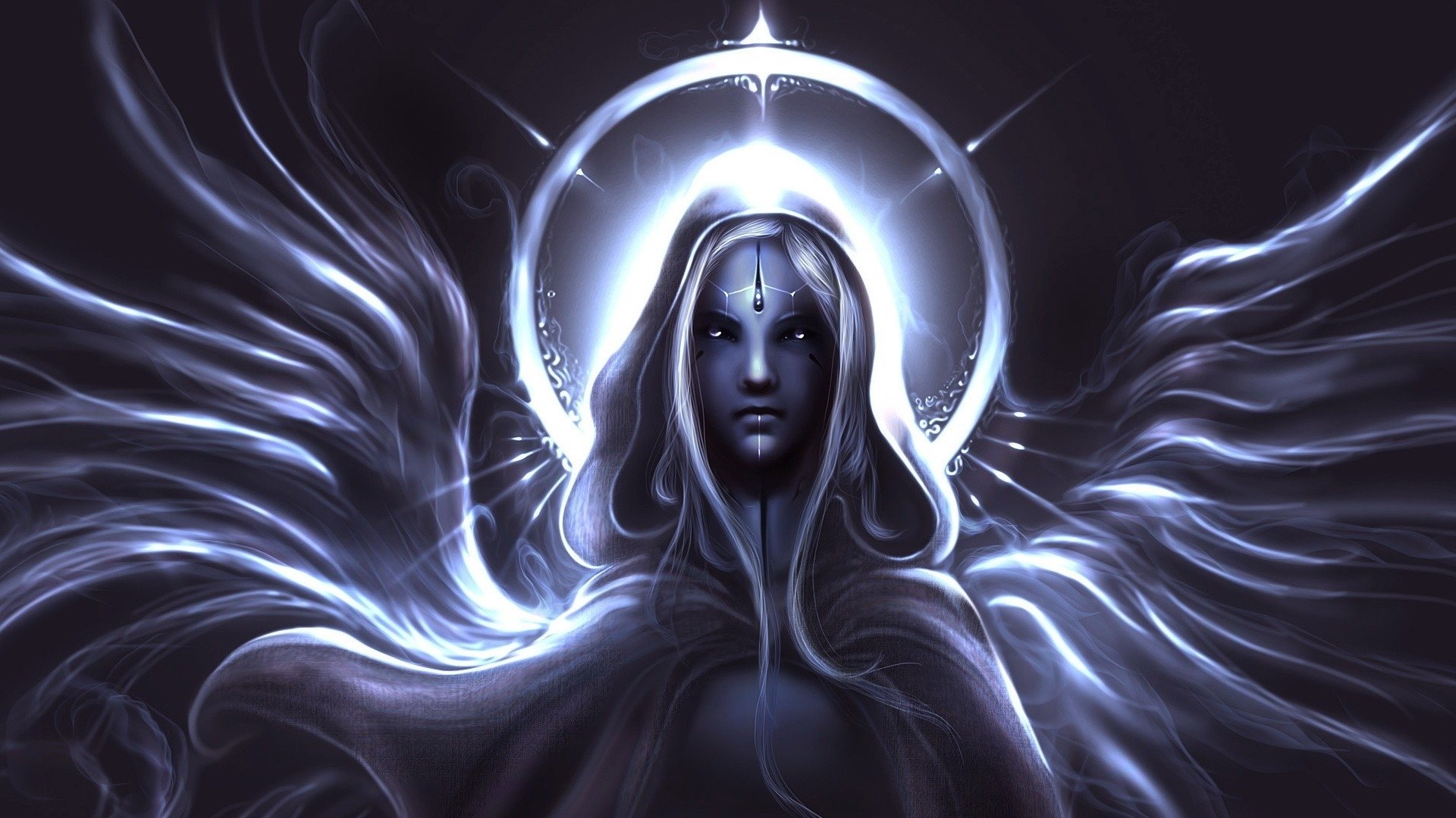 Celestial Guardian: HD Fantasy Angel Wallpaper | 1920x1080 | Wallpaper ...