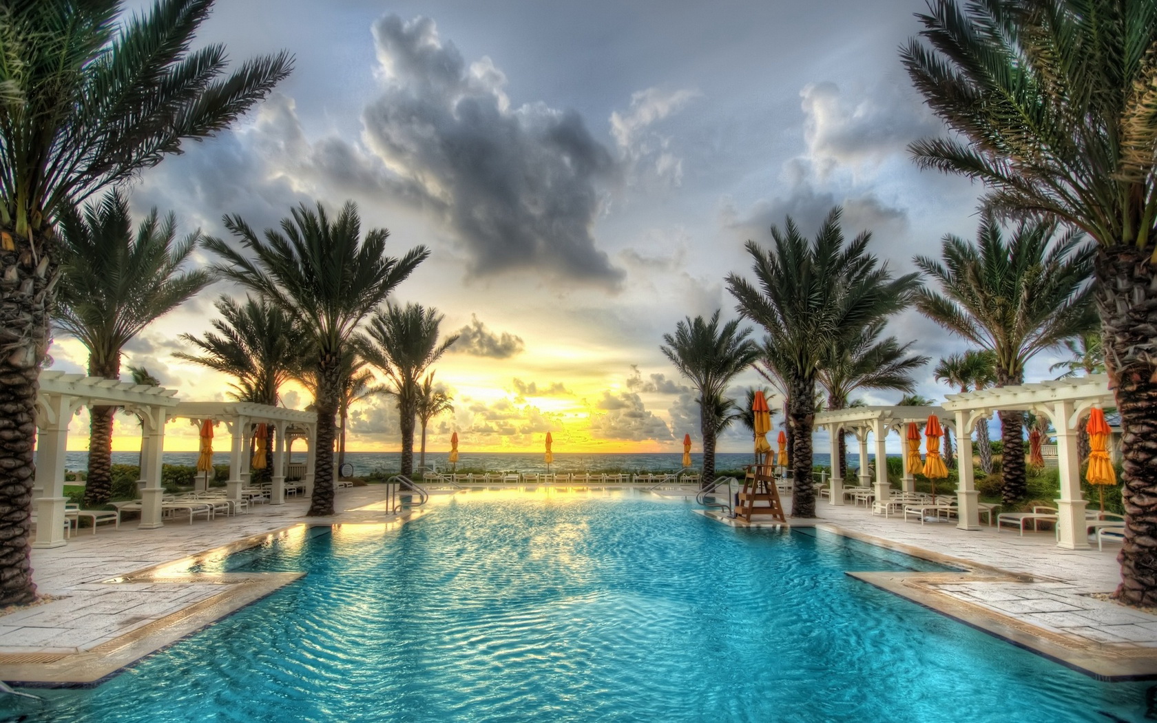 Download Man Made Pool Wallpaper