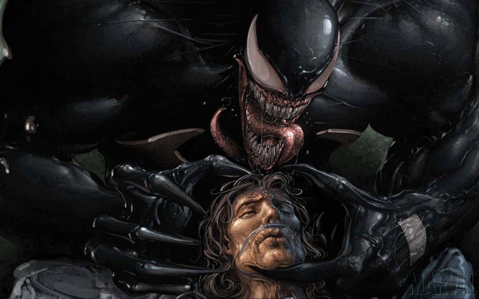 Download Venom Comic Sensational Spider-man Wallpaper