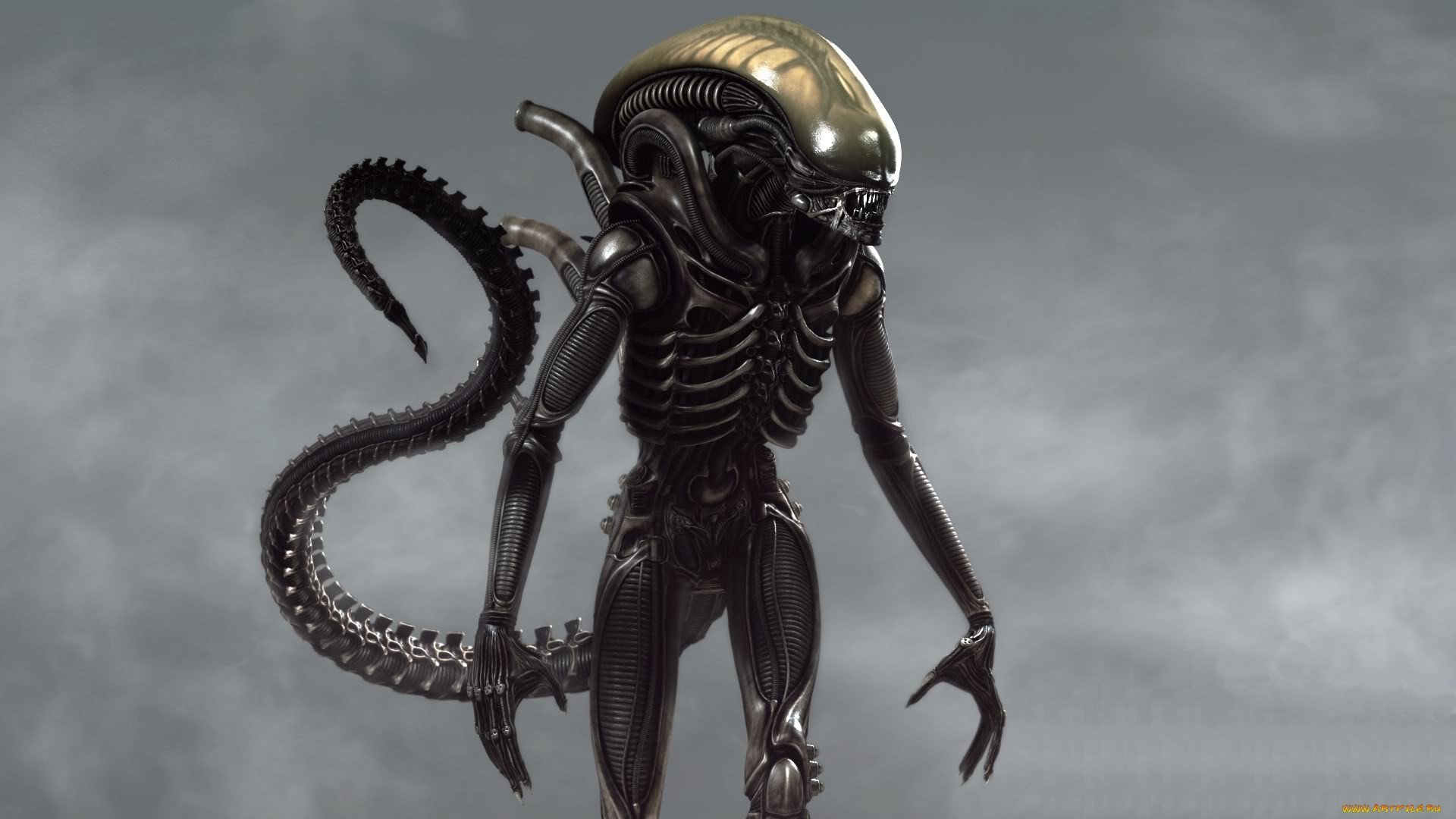 Alien Encounter: Stunning Sci-Fi HD Wallpaper