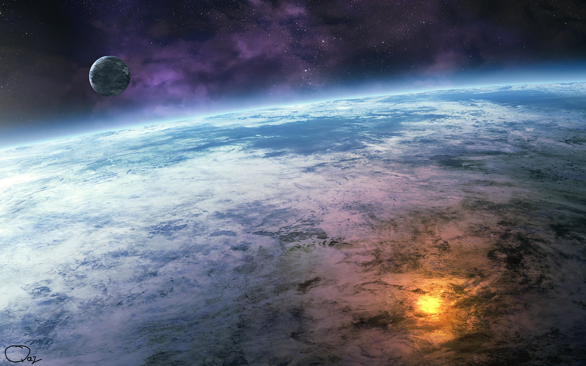 Download Sci Fi Planetscape HD Wallpaper