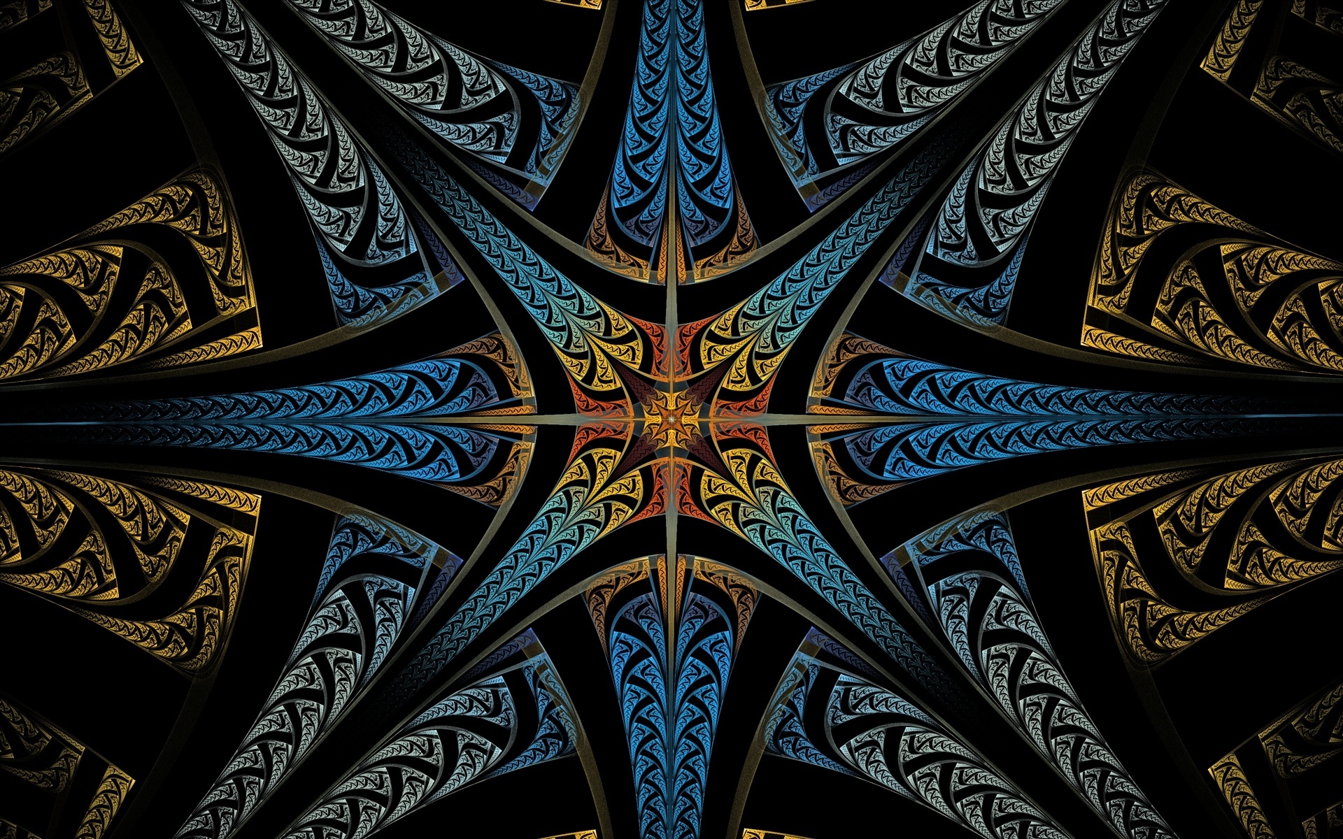 Psychedelic Fractal: Trippy HD Wallpaper