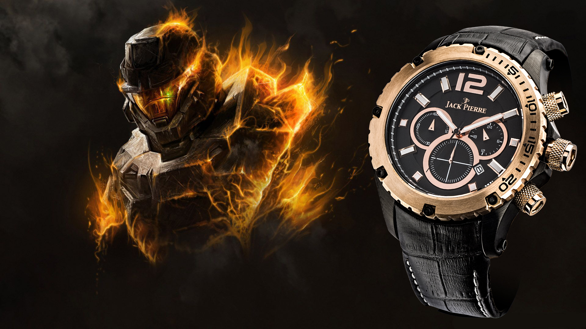 Download Master Chief Halo Man Made Watch HD Wallpaper