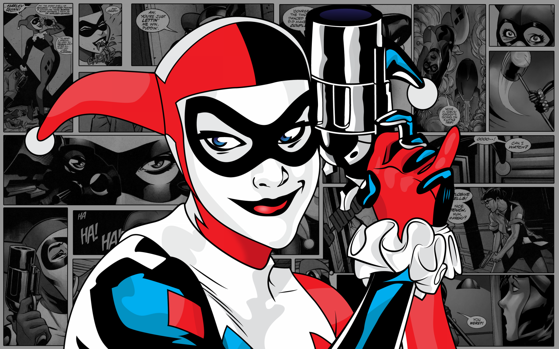 Download Comic Harley Quinn HD Wallpaper | 2560x1600 | Wallpaper Abyss