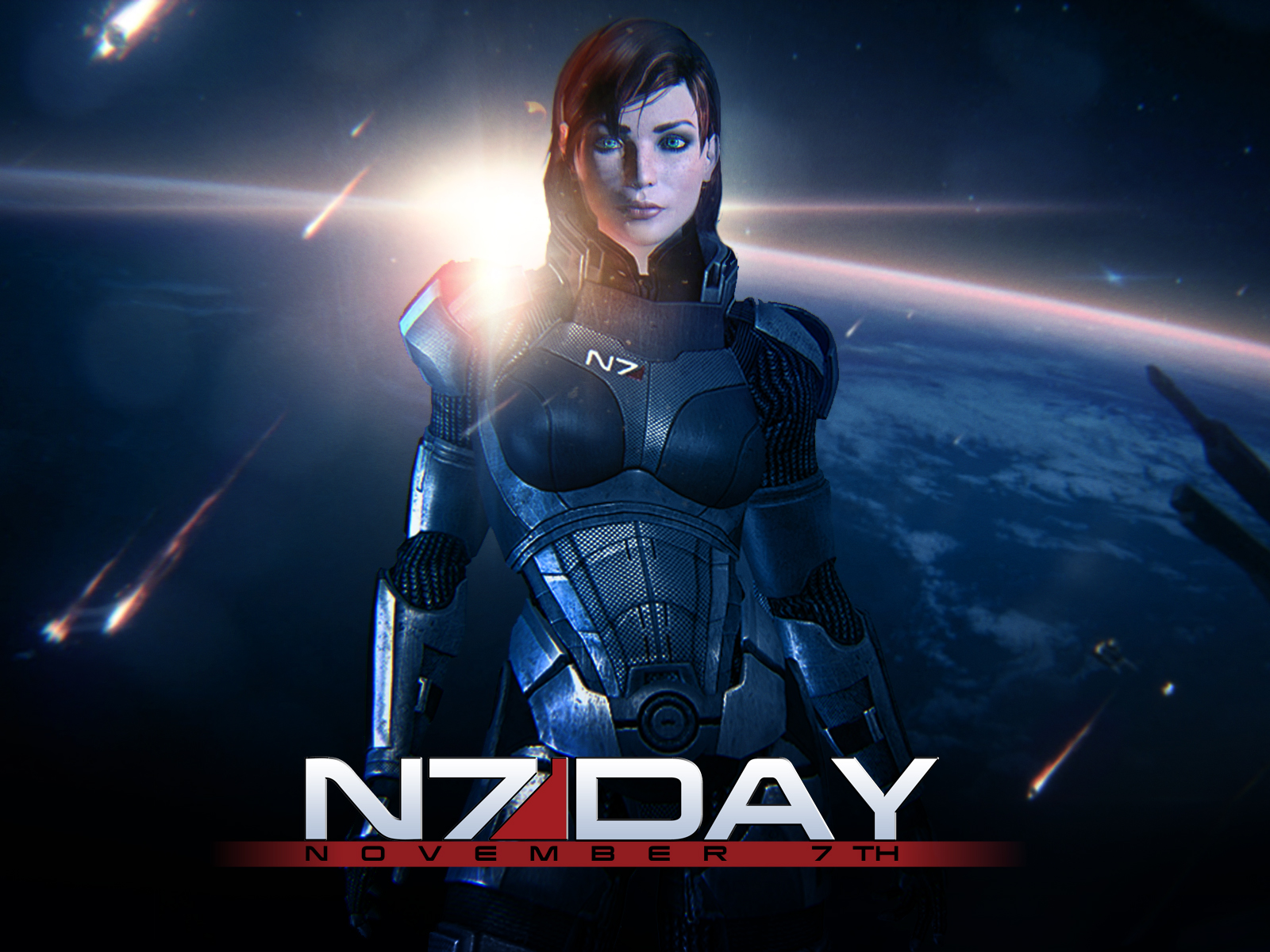 Download Commander Shepard Video Game Mass Effect Wallpaper
