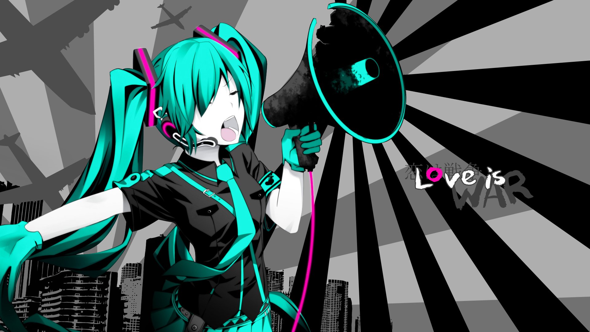 Download Love Is War (Vocaloid) Hatsune Miku Anime Vocaloid HD Wallpaper
