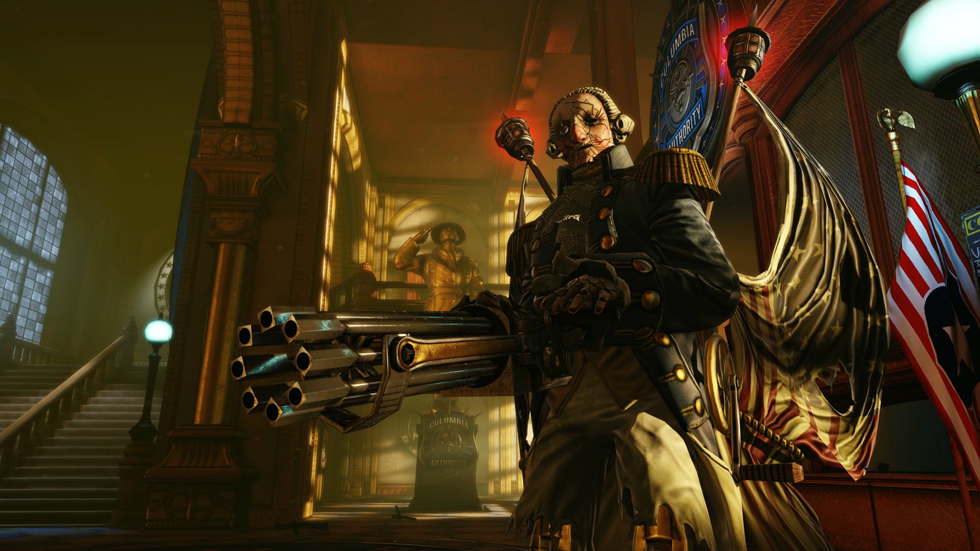 Bioshock Infinite HD Wallpaper: Epic Video Game Scene in Stunning Detail