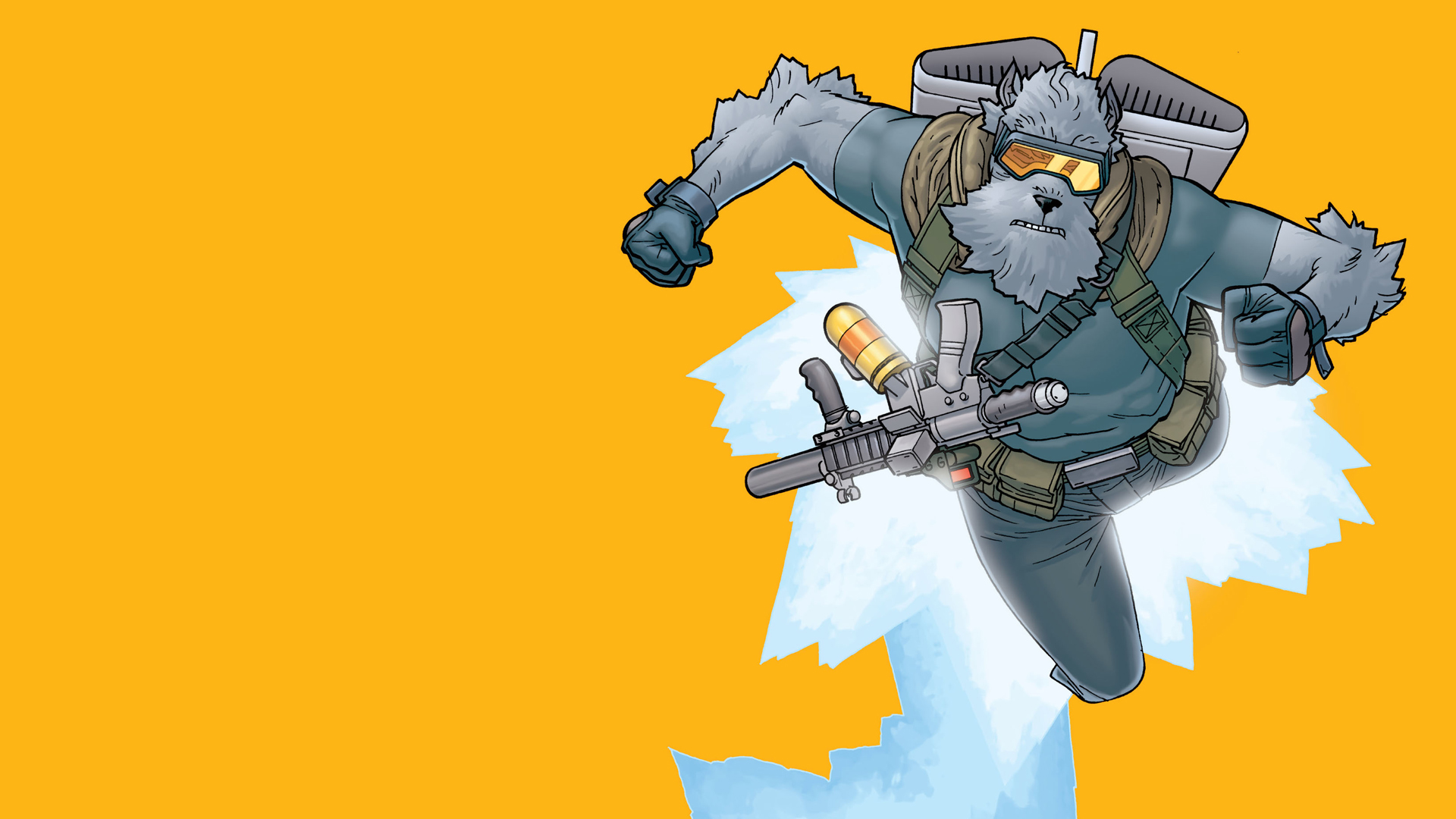 Download Comic Science Dog HD Wallpaper