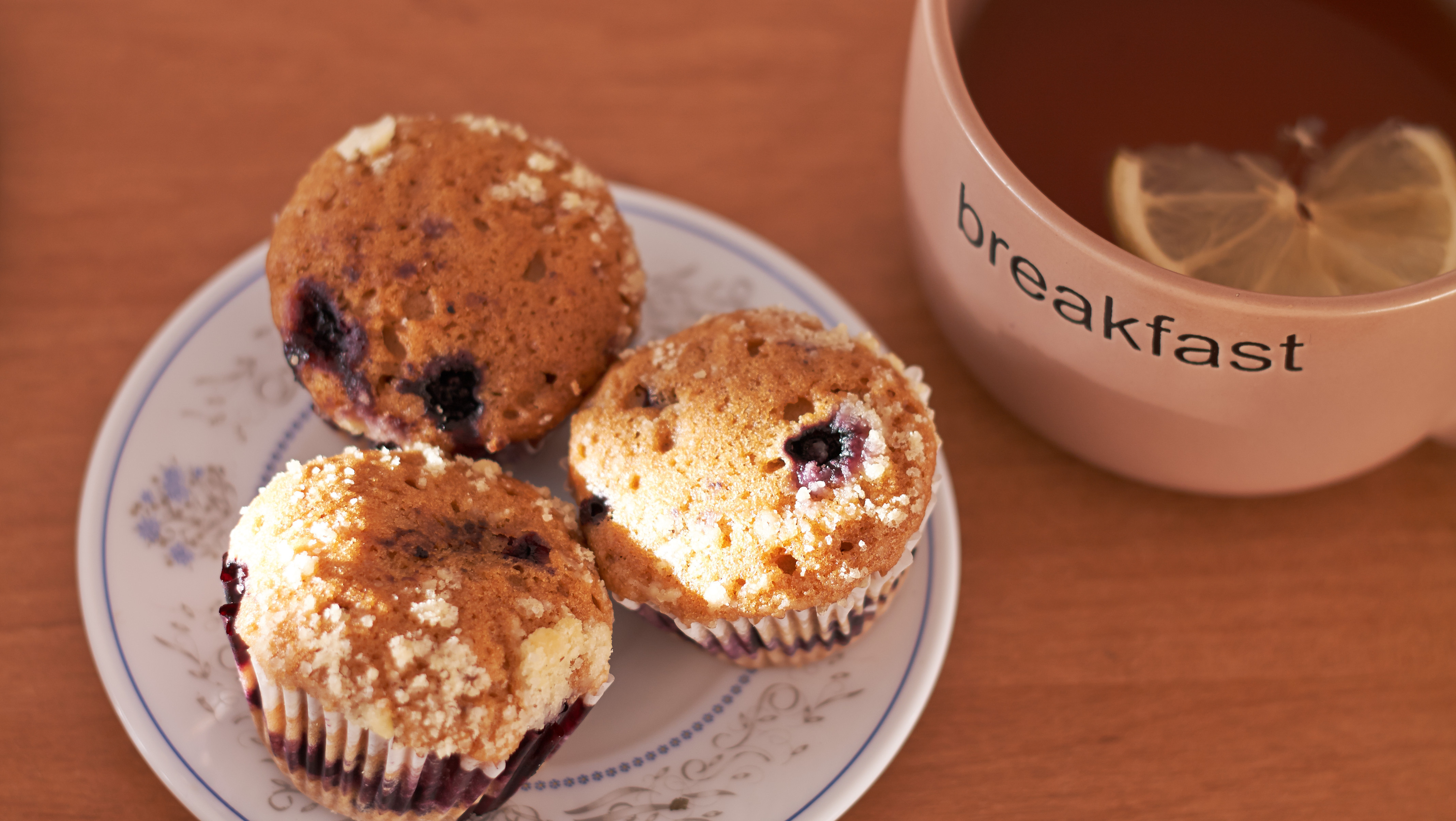 4K Ultra HD Blueberry Cupcakes & Breakfast Delight